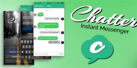chatter messenger chat app ios source code by matt92