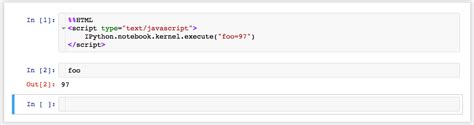 ipython how to pass variables from javascript to python