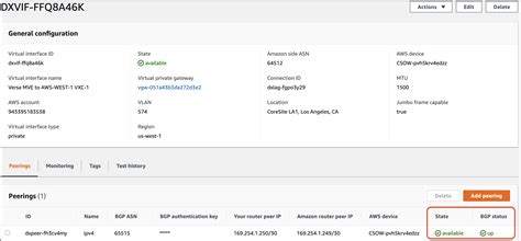 creating hosted connections from mve to aws direct connect with versa