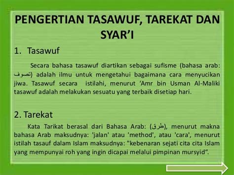 Hubungan Tasauf Dengan Tarekat Dan Hubungan Tasawuf Dengan Syariat