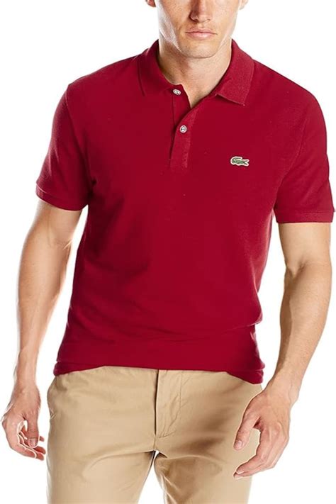 Lacoste Mens Short Sleeve Classic Pique Polo Shirt Golf Equipment