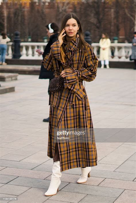 People Attend The Street Style Mercedes Benz Fashion Week Russia