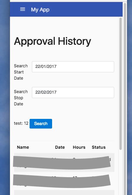angular 2 table not displaying properly on mobile device stack overflow
