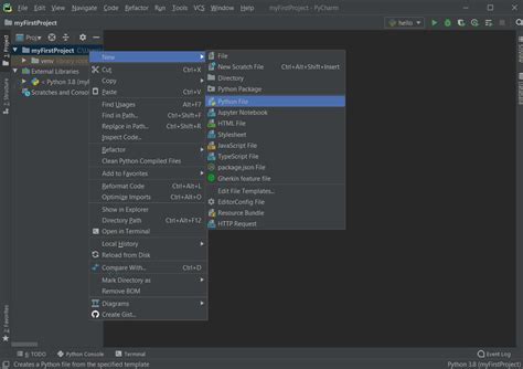 python hello world program create and run your first