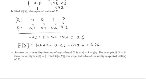 example 4 1 part 2 find the expected utility of a