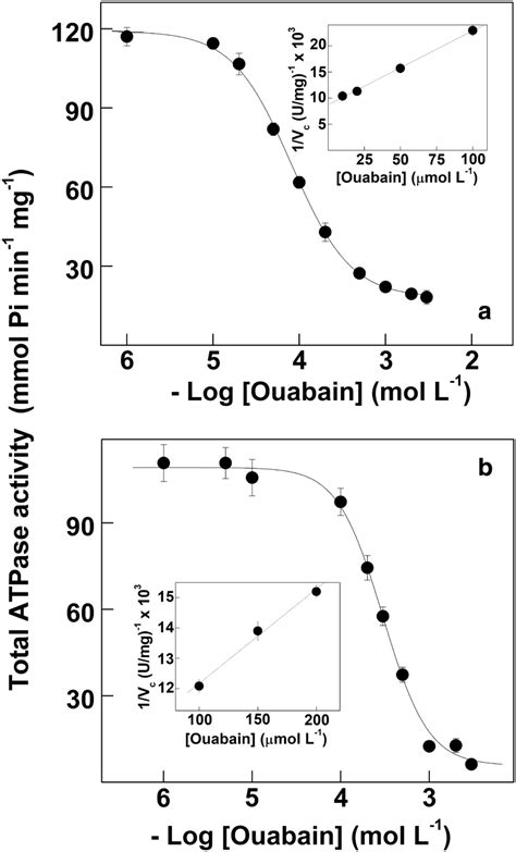 Inhibition By Ouabain Of Na⁺ K⁺ Atpase Activity In A Microsomal