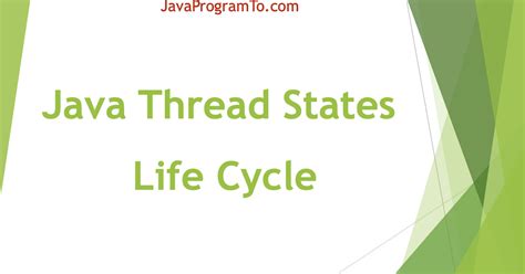 java thread states thread life cycle flow multithreading tutorial