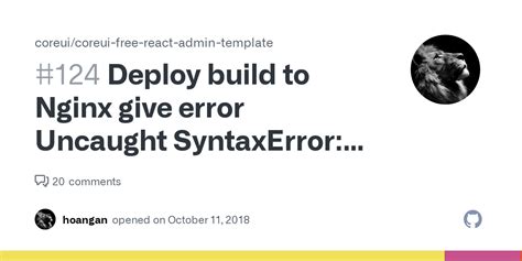 deploy build to nginx give error uncaught syntaxerror unexpected token