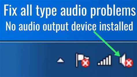 no audio output device installed windows 7 audio problem service