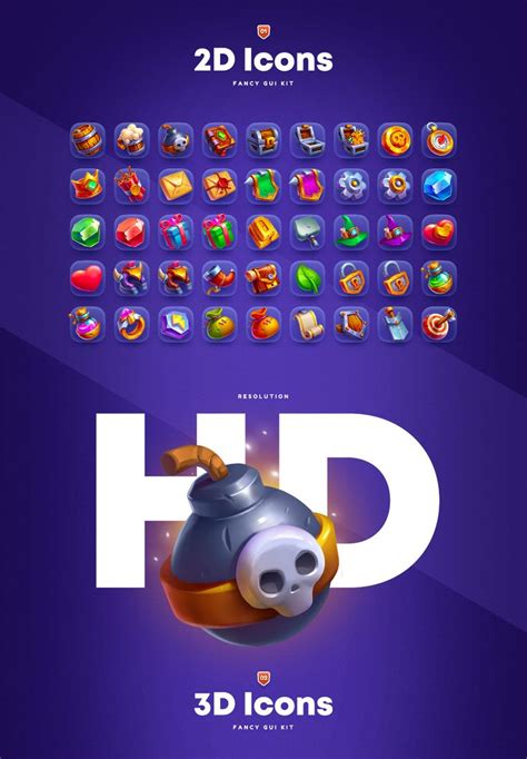 fancy gui kit on behance game icon design game design game inspiration