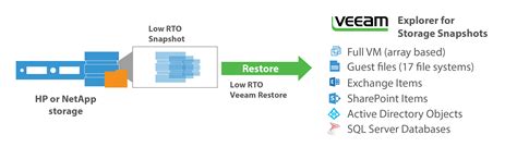 recovery from hp and netapp snapshots veeam explorer for storage