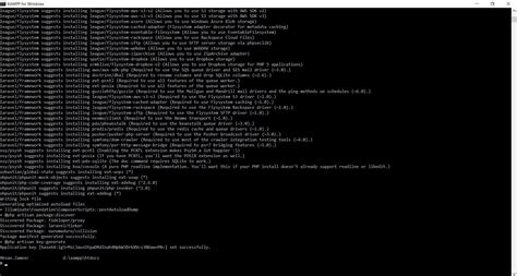 laravel installation complete wdb24