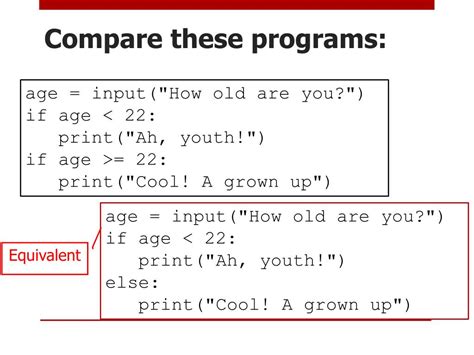 ppt programming for gcse topic 3 1 if statements in python