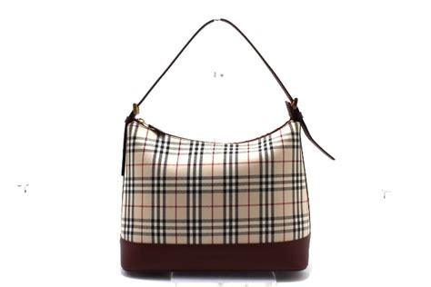 Burberry バーバリー ノバチェック ワンショルダーバッグ ベージュ ボルドー レザー 【460】 の購入なら「質」の大黒屋（公式）