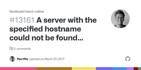 a server with the specified hostname could not be found code 1003