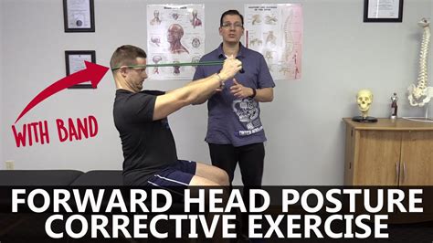 Forward Head Posture Corrective Exercise With Band Fix Ugly Fhp Youtube