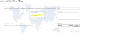 solved import excel 2016 file from sharepoint 2013