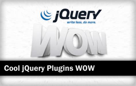 18 cool jquery plugins that will make you wow
