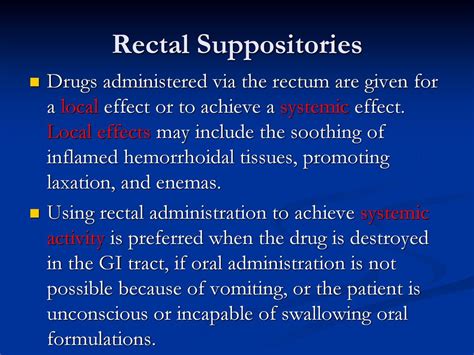 Suppositories And Inserts Ppt Download