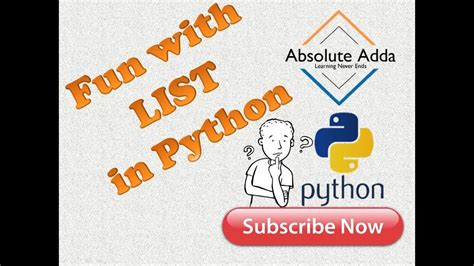 lecture 5 list in python youtube