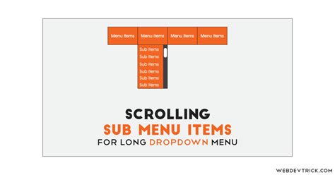 scrolling sub menu items for long dropdown menu with jquery and css