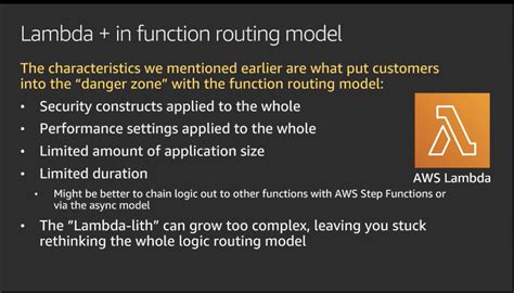 amazon web services one lambda function or multiple lambda functions