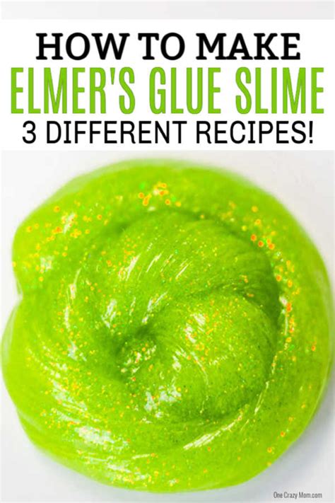 Elmers Glue Slime How To Make Slime With Elmers Glue 3 Ways