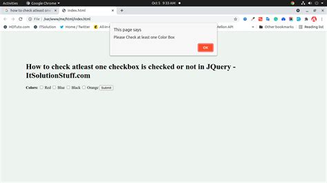 how to check atleast one checkbox is checked or not in jquery