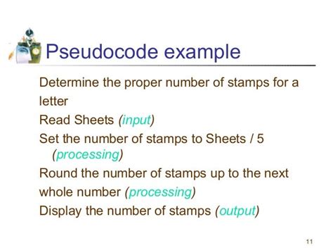 how to write pseudocode in
