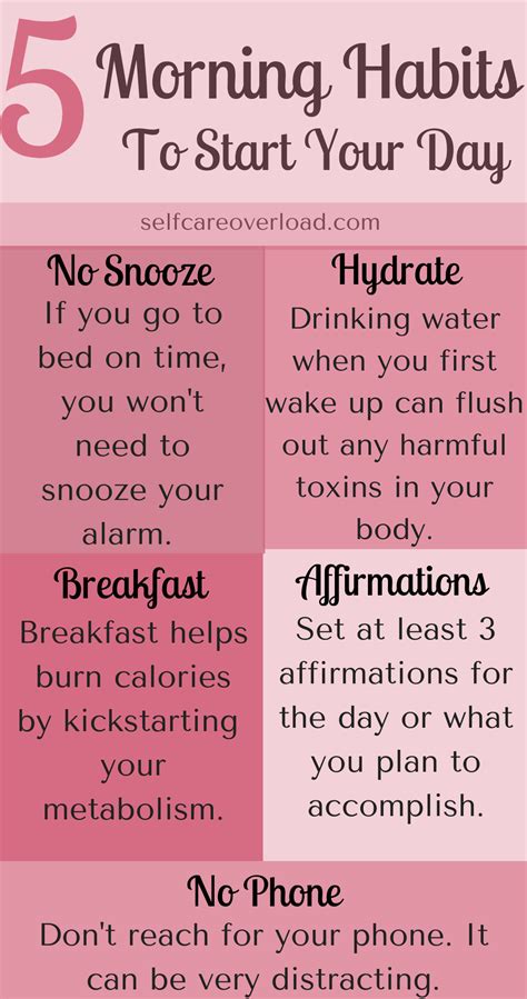 5 Morning Habits To Help Start Your Day Artofit
