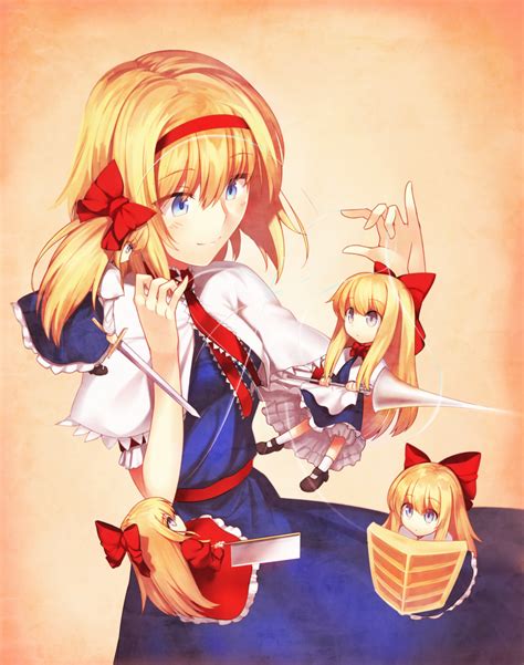 Safebooru 1girl Alice Margatroid Black Shoes Blonde Hair Blue Dress