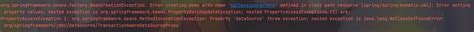 error creating bean with name ‘sqlsessionfactory defined in class path