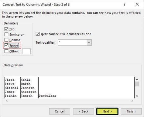 split names in excel 2 easy methods step by step