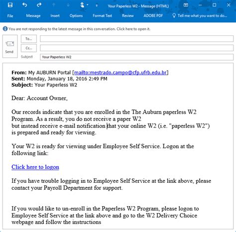 phishing alert your paperless w2 office of information technology