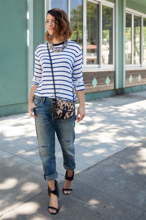 Heidi Merrick Striped Tee And Iro Heels Spring Wear Spring Summer