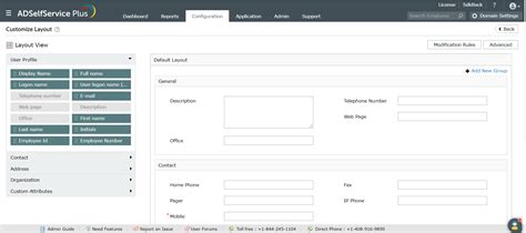 allow users to update active directory information manageengine