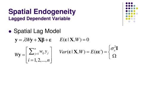 Ppt Spatial Econometric Analysis Using Gauss Powerpoint Presentation
