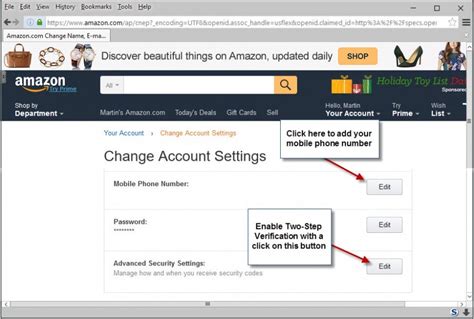 Protect Your Amazon Account With Two Step Verification Ghacks Tech News