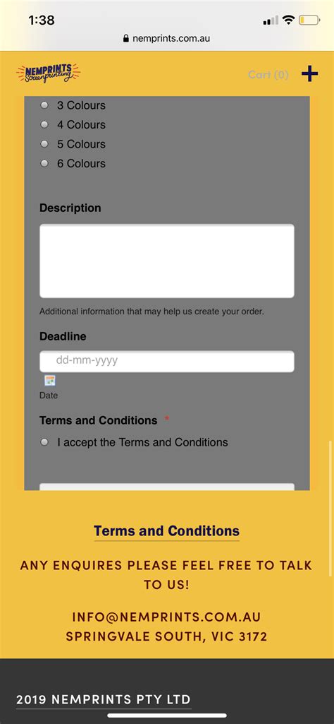 my submit button is not showing on mobile