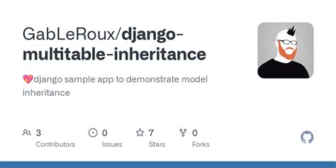 github gableroux django multitable inheritance 💖django sample app to