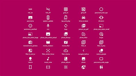 material icons list