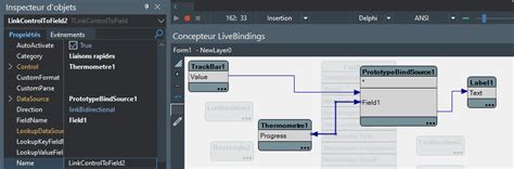 creating a component with linkpropertytofieldtext when using visual