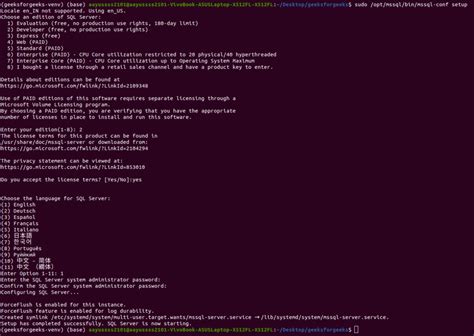 how to install sql server agent on linux geeksforgeeks