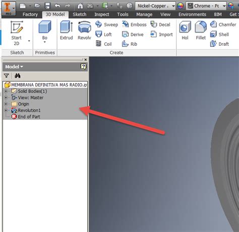 autodesk® inventor® elemente werden im browser eines teils grau