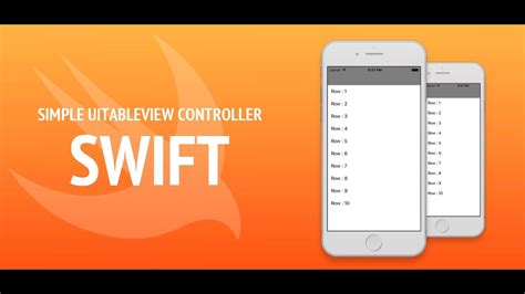 uitableview with swift swift 3 and xcode 8 youtube