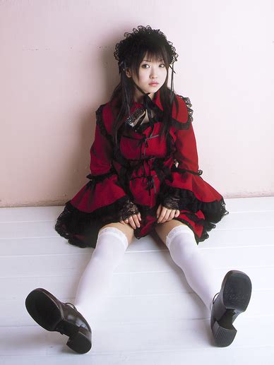 Yoshiko Suenaga Japanese Cute Idol Sexy Red Dress With White Shocking