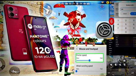 📲🦇 Freefire Highlights Motorola G84⚡ Settings ⚙️ 90 Headshot Rate ⚡