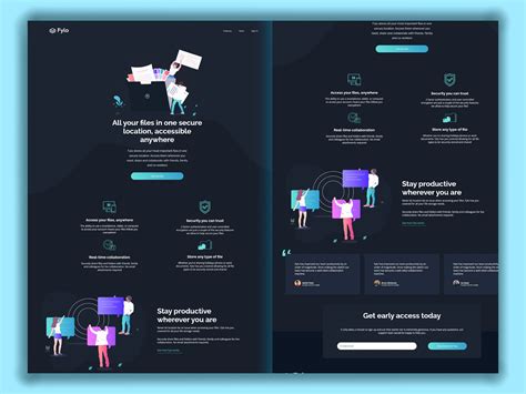 fylo recreation frontend mentor desktop edition by syed mohammad