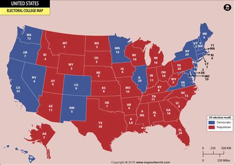 Electoral College Map 2000