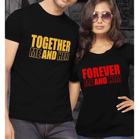 Enjoythespirit Together Forever Me And Her Him Couple T Shirt Couples